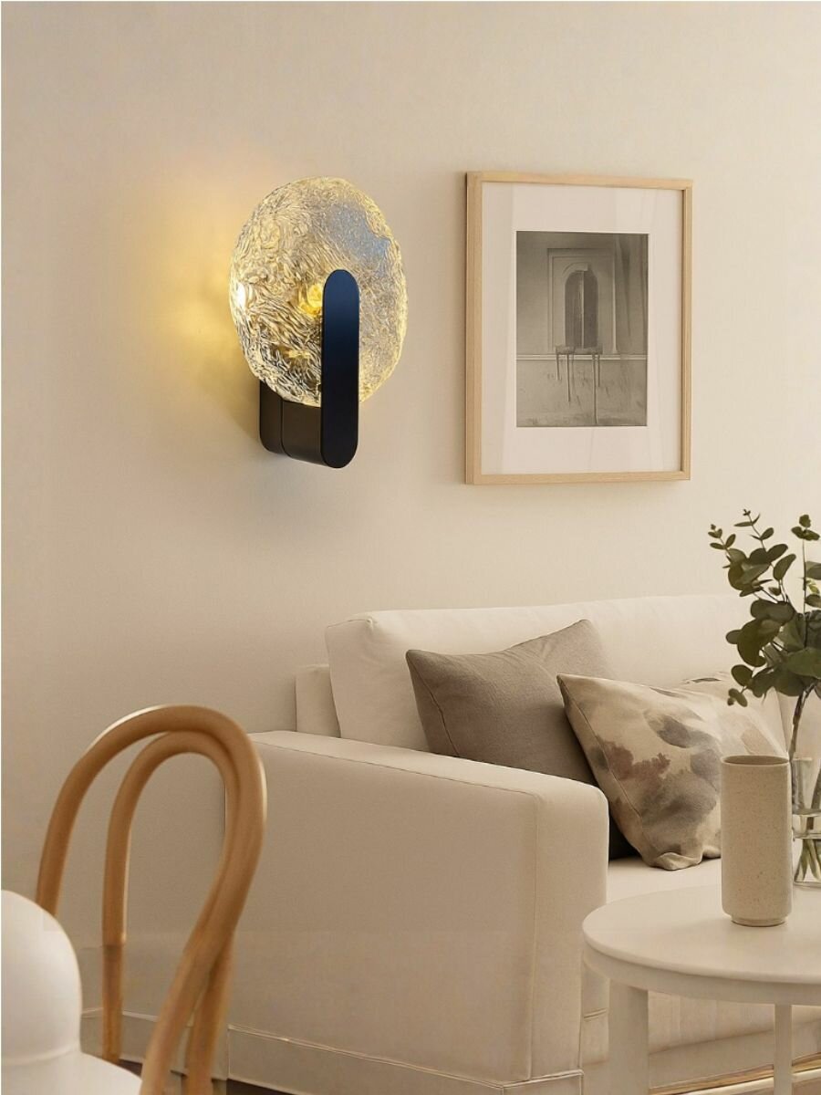 Бра настенный светильник LED 3 Вт Mans II никель/стекло Blesslight