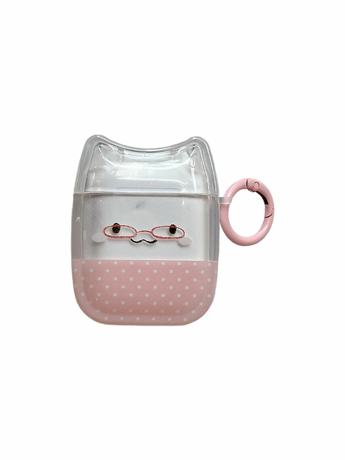 Чехолдлянаушников, Подходит для защитного чехла корпуса беспроводной гарнитуры Apple Bluetooth-розовый-airpods1 и 2