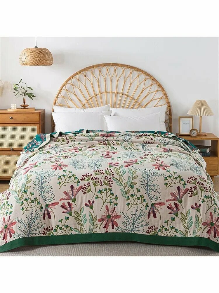 Плед homely , Хлопок, Муслин, 230 см х 200 см