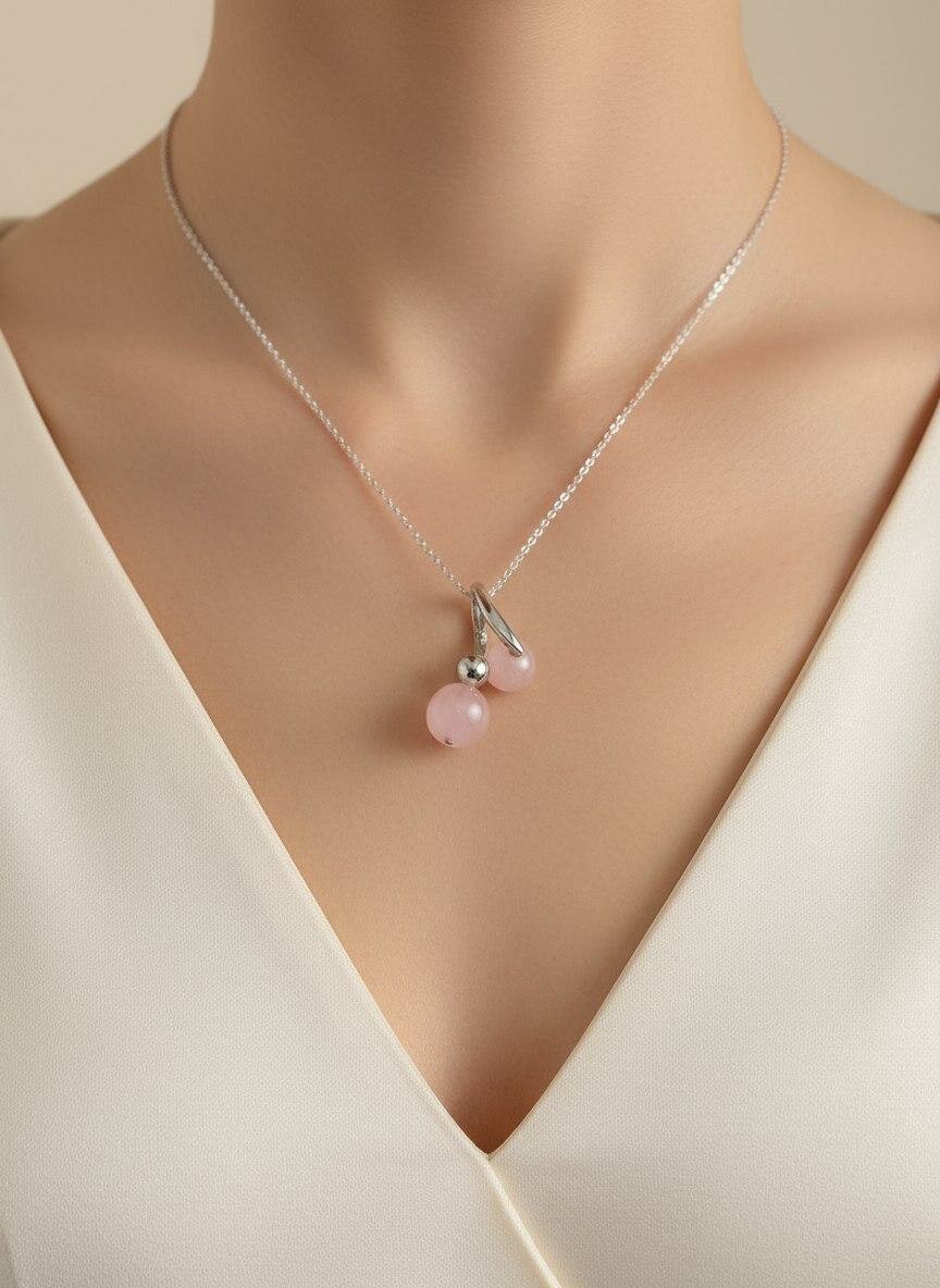 Подвеска, серебро, 925 проба, родирование, кварц