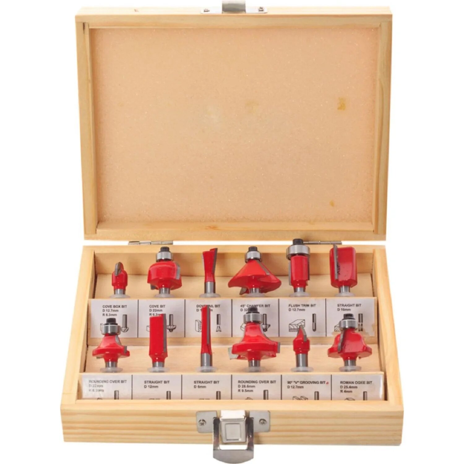 Набор фрез REDVERG 6мм (12шт) (840782)