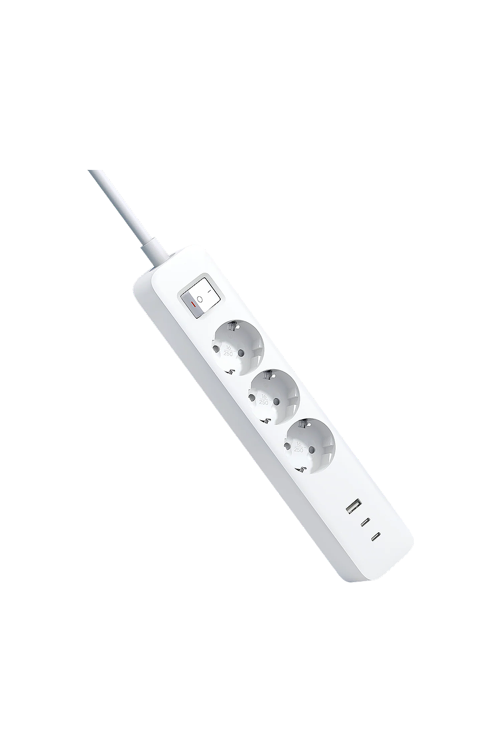 Сетевой фильтр Xiaomi 20W Power Strip (2C1A) EU (BHR07UKEU), 1,4м, белый