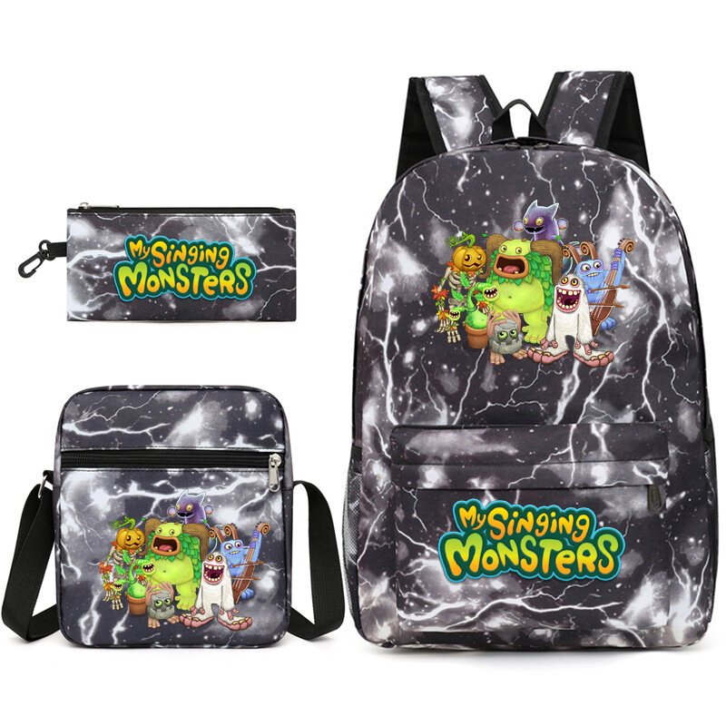 Новая игра Monster Concert My Sing Monsters рюкзак сумка-карандаш сумка на плечо комплект из трех предметов 3