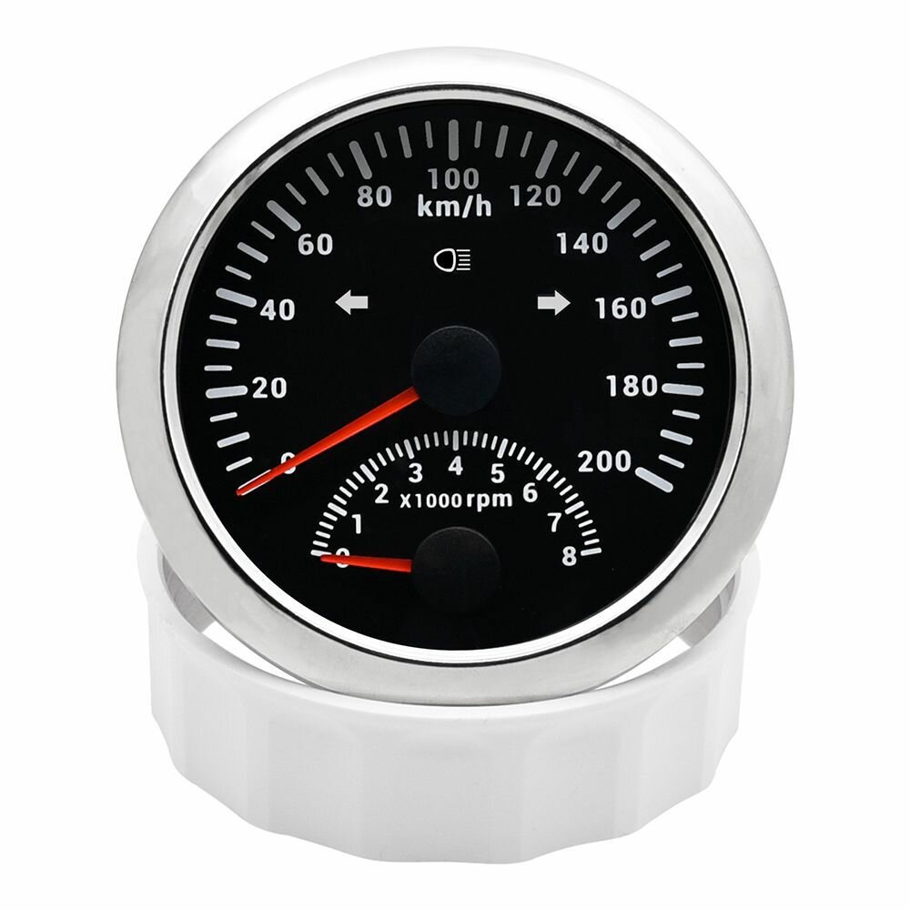 85 мм 200 км/ч GPS-спидометр с тахометром 8000 об/мин для автомобиля, лодки, грузовика, квадроцикла 9-32 В
