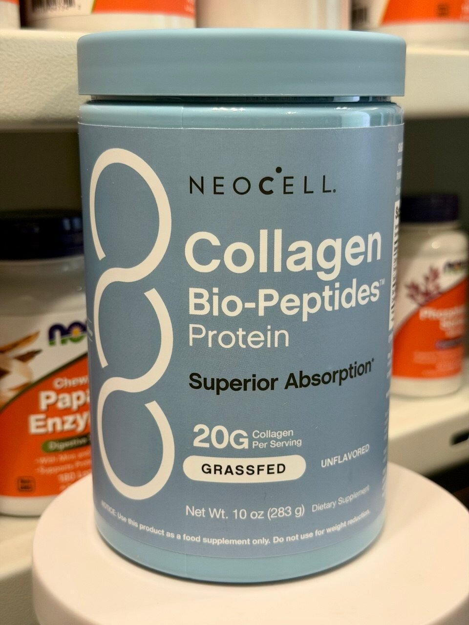 NeoCell Grassfed Collagen Bio-Peptides Protein - гидролизованные пептиды коллагена травяного откорма, 283 гр