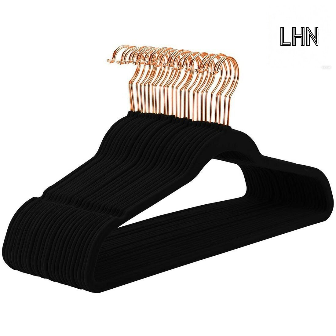 Флокирующая вешалка ANQI, нескользящая, для одежды, 45 см, 10 шт