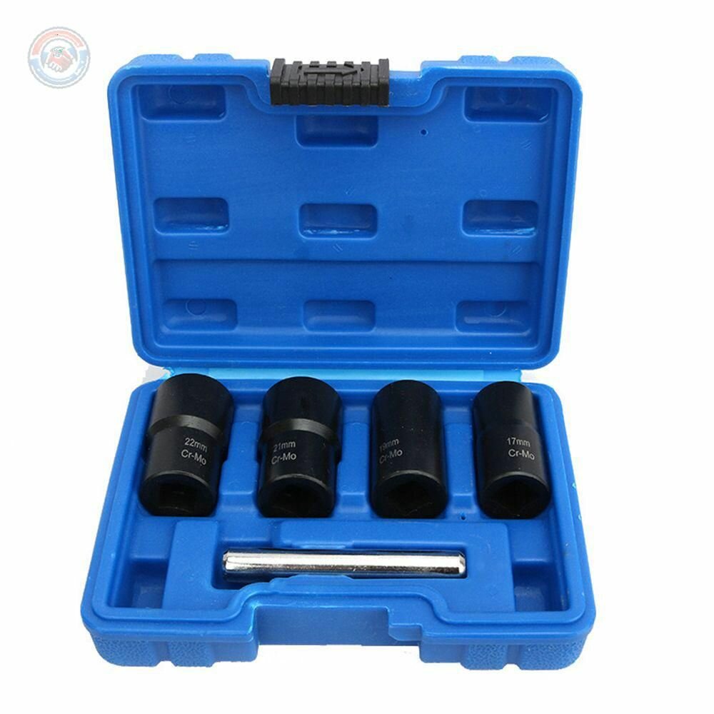 Набор экстракторов для поврежденных болтов и гаек 1/2 привод хром-молибденовая сталь демонтаж сорванных крепежей автомобильный ремонт гаражный инструмент