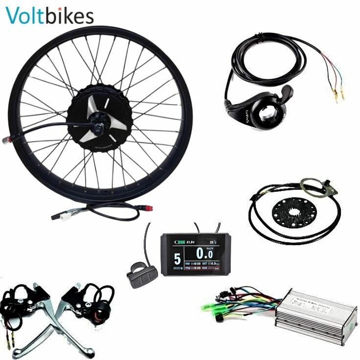 Мотор-колесо для фэтбайка заднее редукторное, 20" 1000Вт, KT LCD 8, 190мм, набор KT-MXUS+ кассета