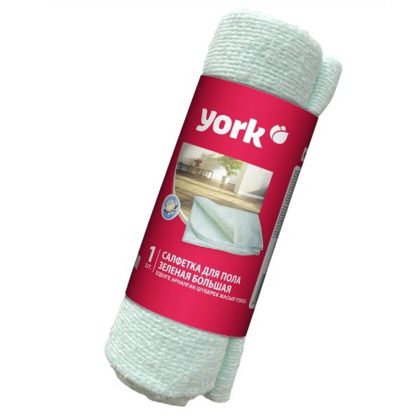 Салфетка для пола York 60х75 см, хлопчатобумажная, светло-зеленая-синяя (022270)