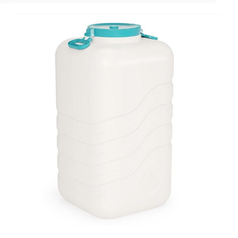 Бочка пластмассовая Альтернатива объем 140 л, винтовая крышка, навесные ручки, 450х450х840 мм (М7143)