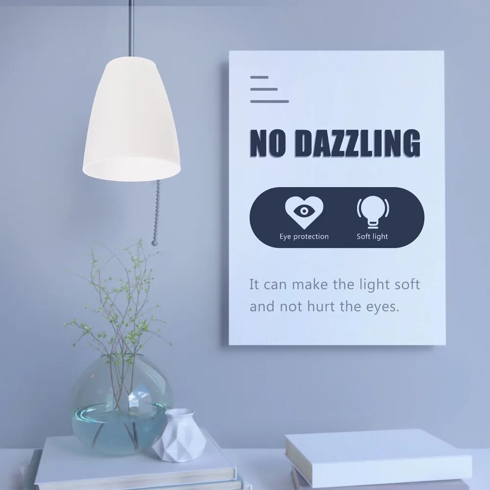 Четыре белых пластиковых абажура для настольных ламп и люстр для домашнего применения