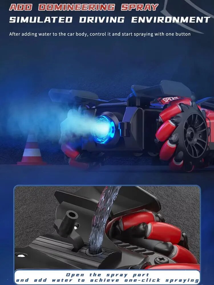 Дрифт Машинка С Дымом Spider Spray Racing на радиоуправлении для дрифта — фото 1