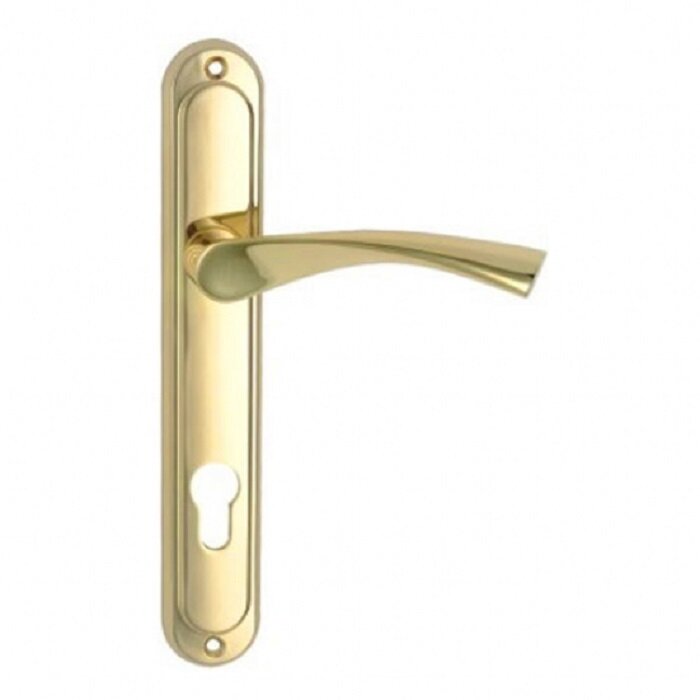 Ручка на планке DAMX 405 L PB золото 85 мм