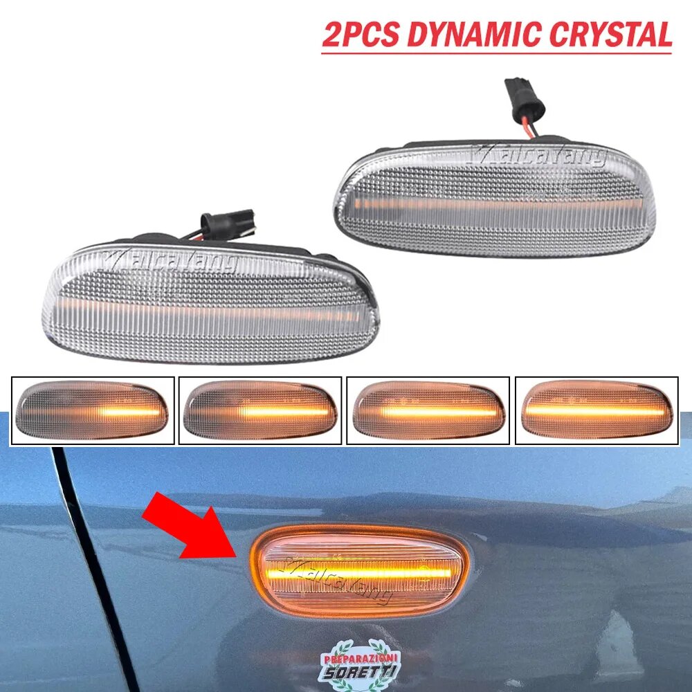 2 шт. динамические указатели поворота Dynamic Crystal для Subaru Impreza GC GM GF 1993-2001