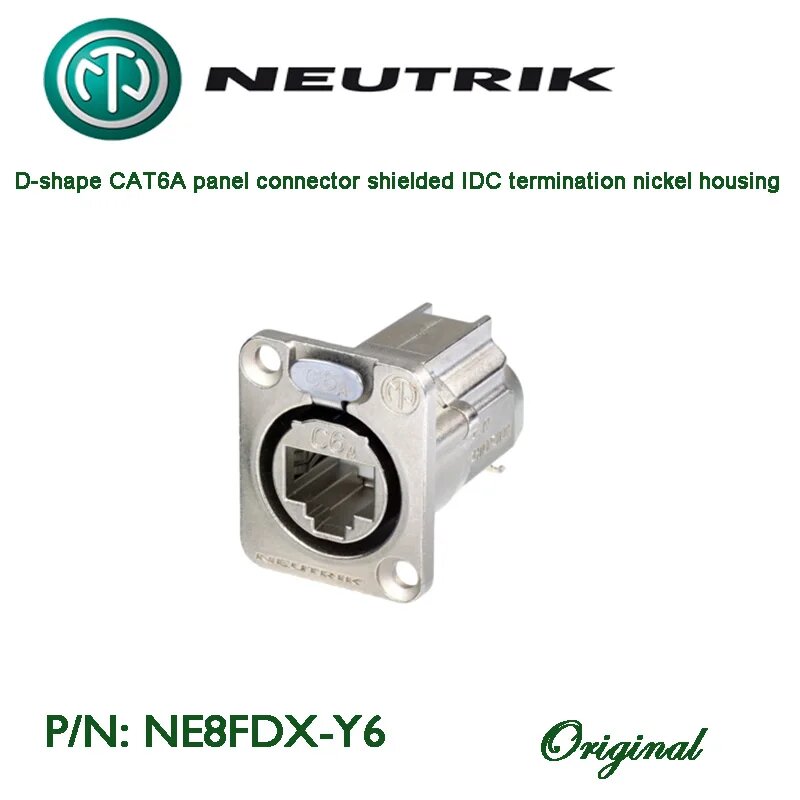Neutrik NE8FDX-Y6 CAT6A разъем для панели, 10шт