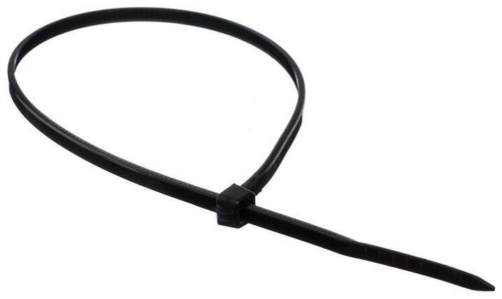 Хомуты Fortisflex, нейлоновые, черный, 100шт, для кабелей и проводов