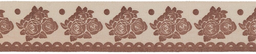 Gamma" хлопковая лента с рис. CLP-201 фасовка 20 мм (3/4') " 3 м СК/Распродажа B043_099 "Три розы