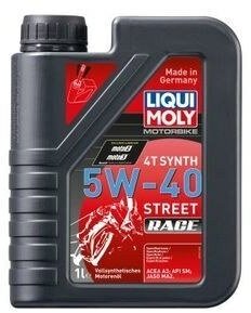 Масло моторное для мото 5w40 liqui moly 1л синтетика motorbike synth street race 4т