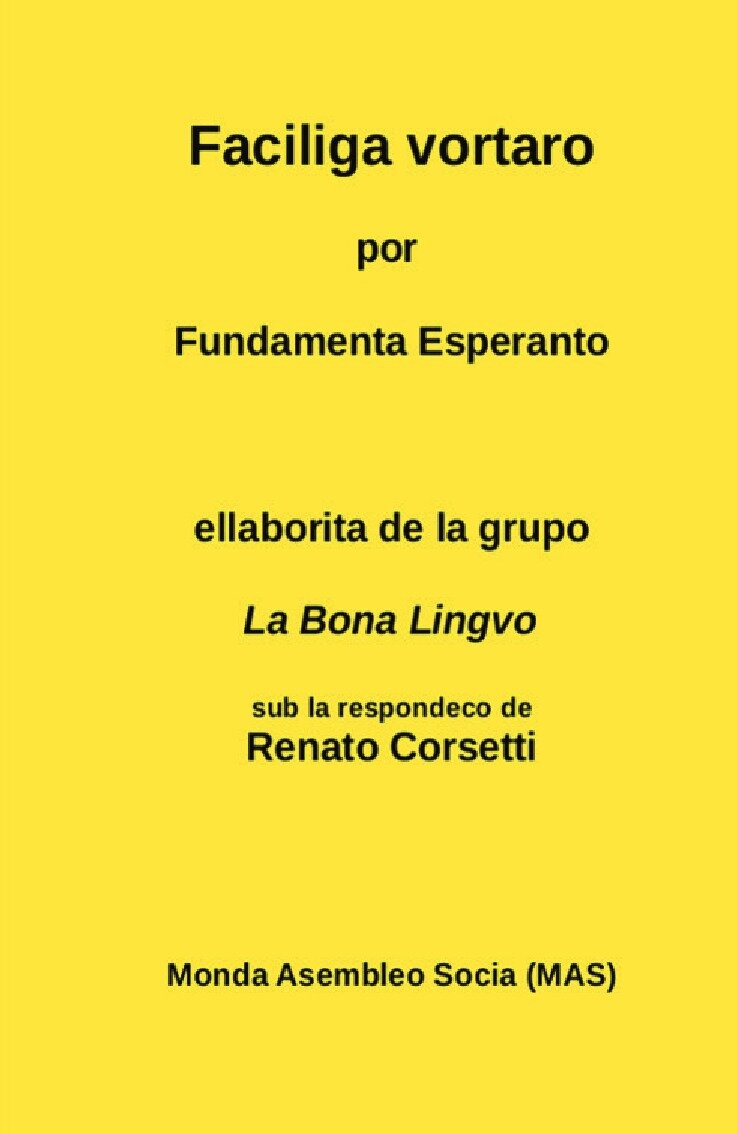 Faciliga vortaro. por Fundamenta Esperanto