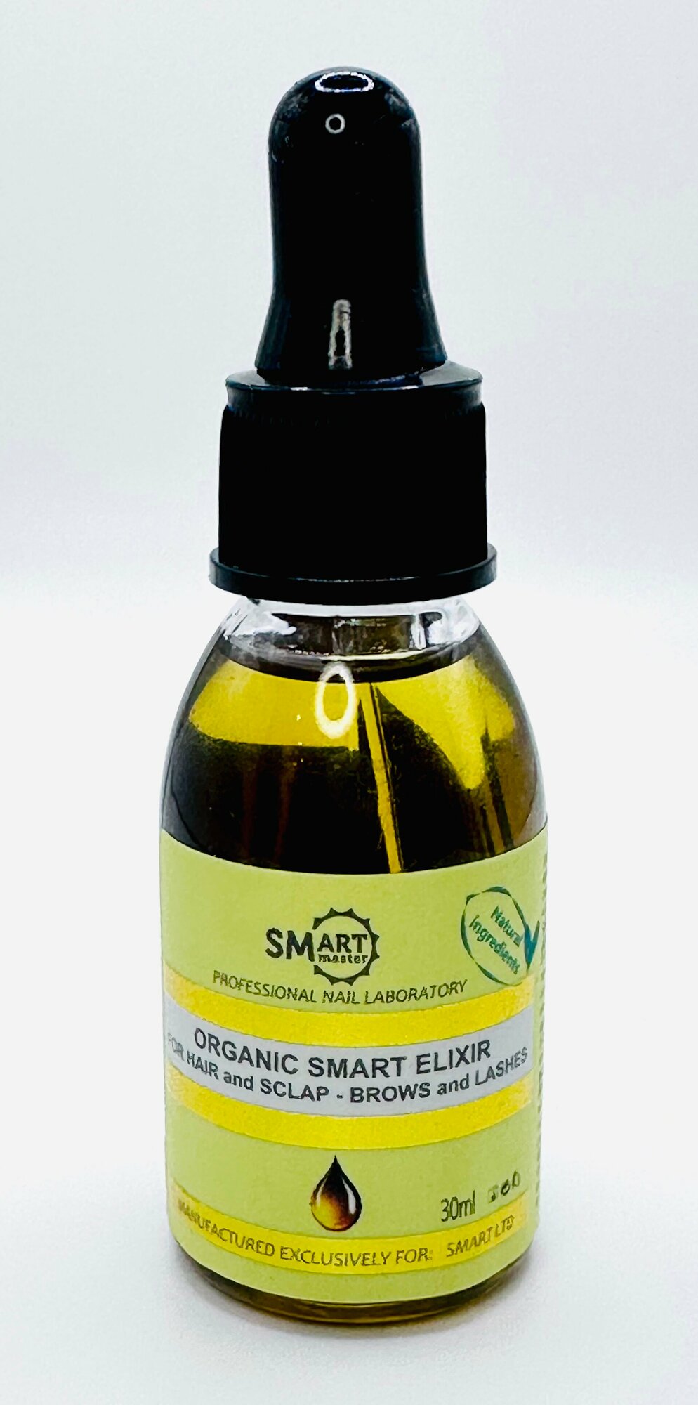 Умный эликсир для восстановления волос, кожи головы, бровей и ресниц, ORGANIC SMART ELIXIR, 30 мл