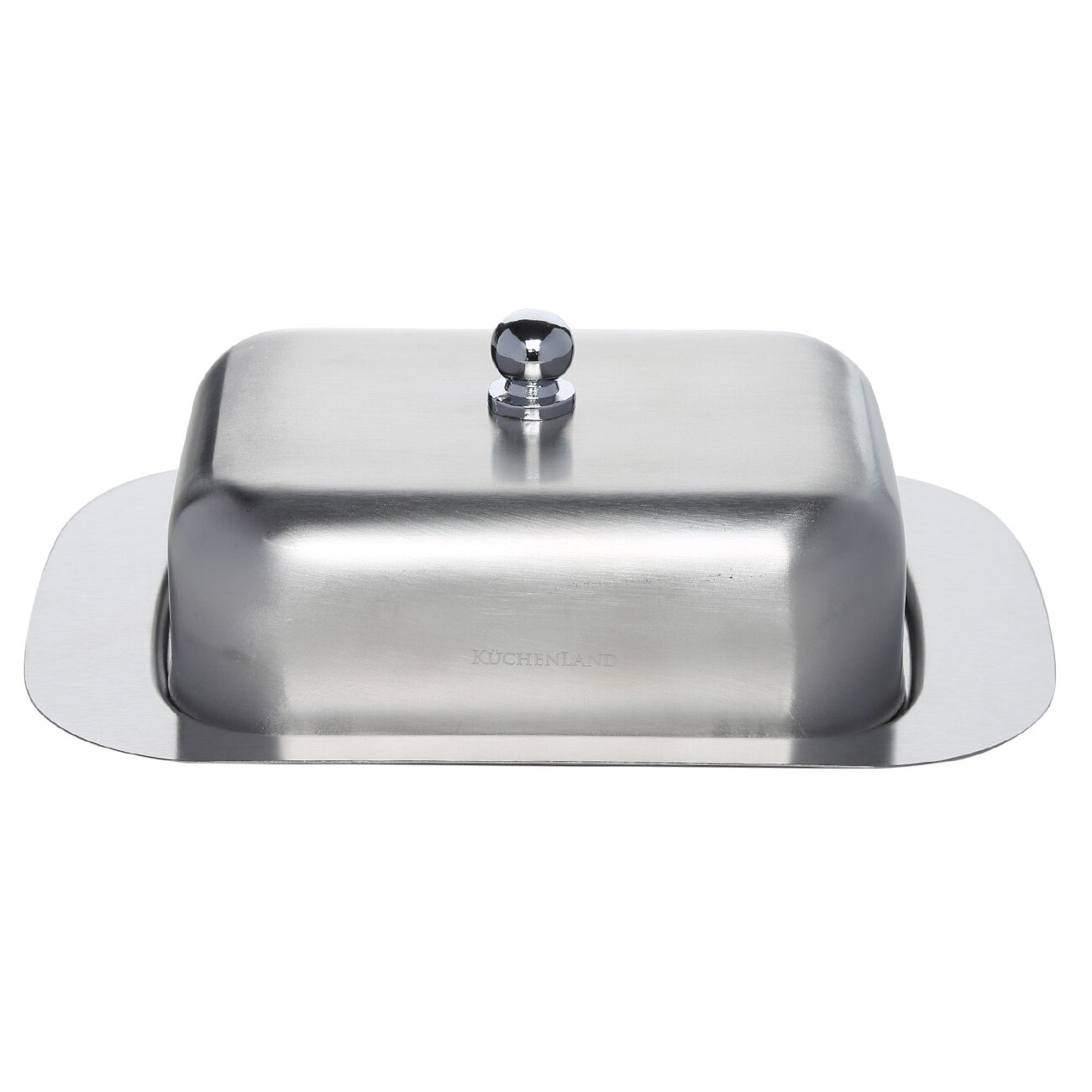 Масленка, прямоугольная, размер 18х12х6 см, нержавеющая сталь, Royal