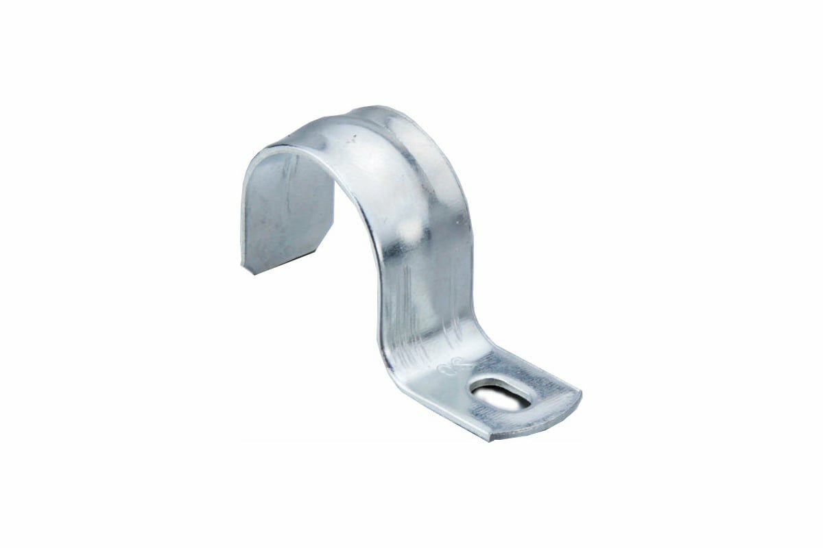 FORTISFLEX Скоба металлическая однолапковая СМО 8-9 49319 для крепления кабелей и проводов