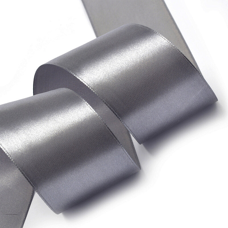 Лента атласная 2 (50мм) цв.3170 серый уп.27,4 м