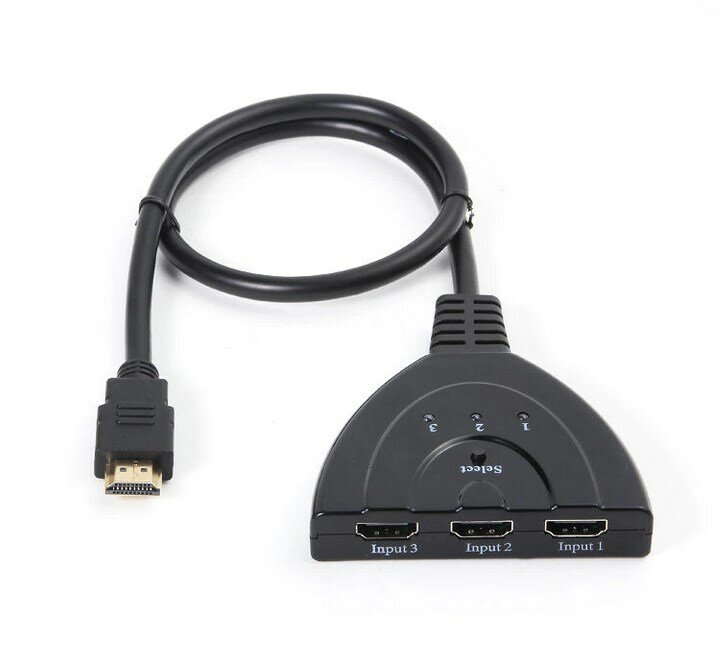 3x HDMI Switch 3 HDMI переключатель Hdmi - Switcher (свитч-разветвитель с кнопкой)