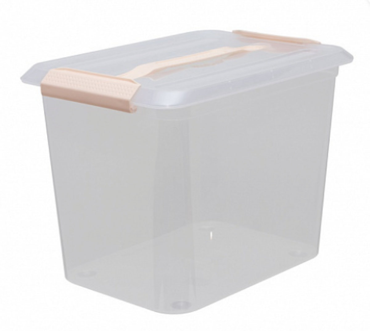 Контейнер для хранения Полимербыт Smartbox с ручкой, из полипропилена, прозрачный, 204х280х310мм, 23л / органайзер для вещей