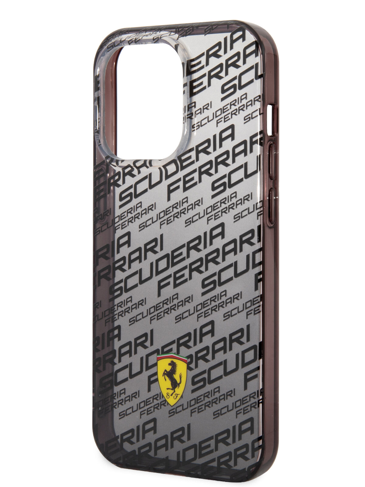 Ferrari для iPhone 14 Pro Max чехол PC/TPU Allover Scuderia Hard Gradient Black