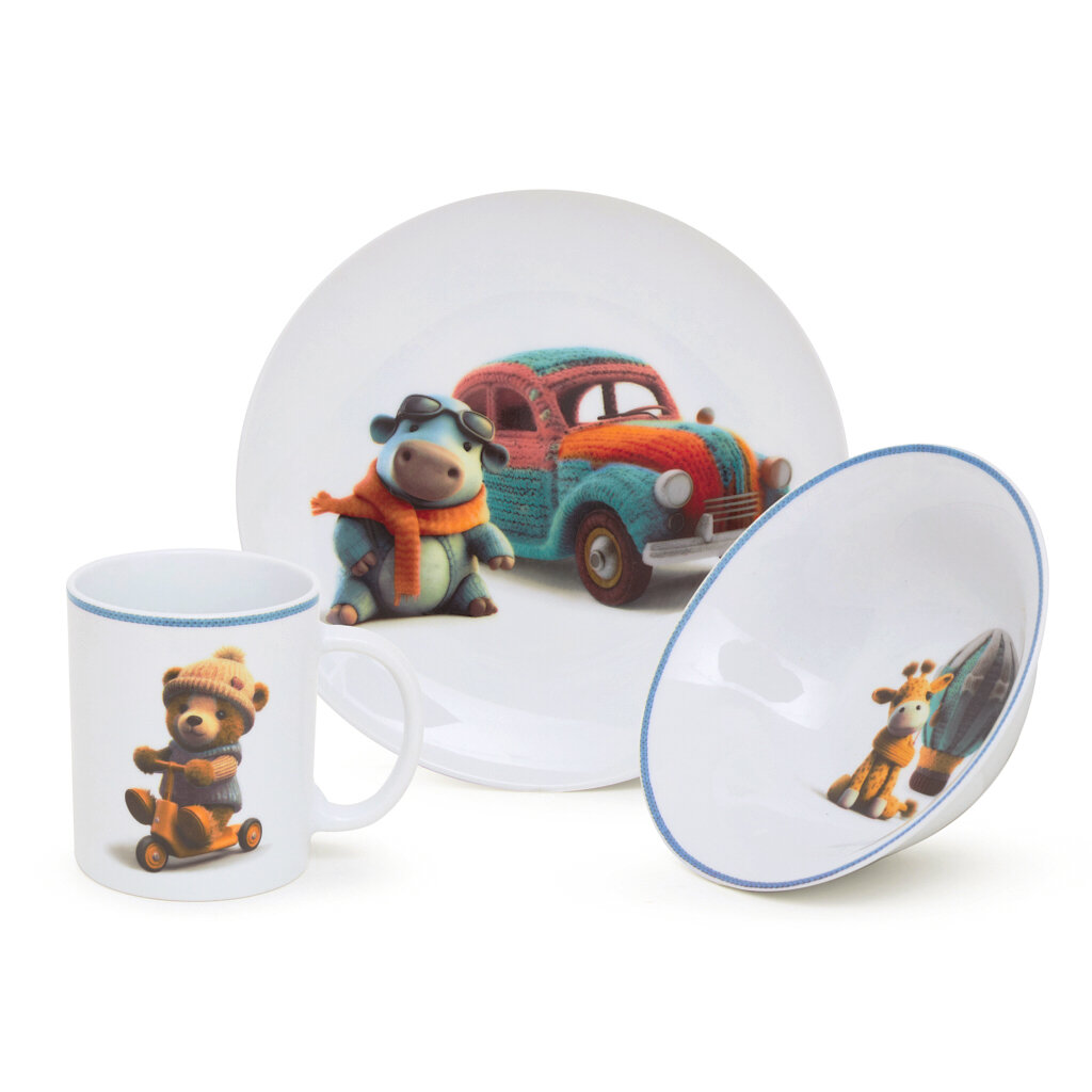 Детская фарфоровая посуда 3 пр. арт. 14183