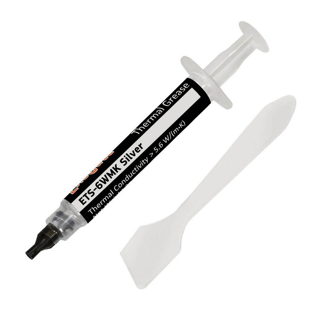 Термопаста Exegate ETS-6WMK Silver, Шприц 5.6Вт/(м/К) 2г