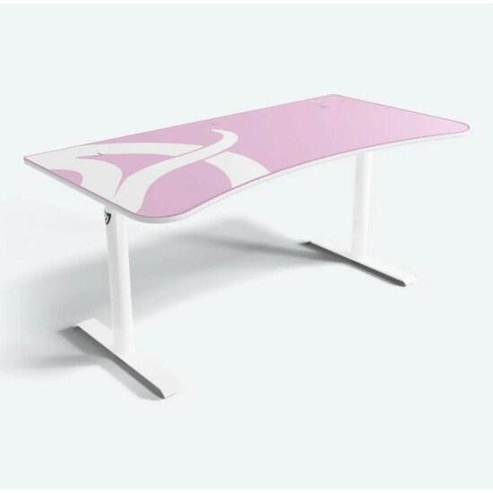 Стол геймерский Arozzi Arena Gaming Desk - White-Pink