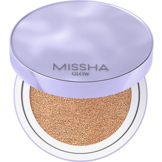 Тональный кушон Missha Glow Layering Fit Cushion c антивозрастной сывороткой, тон 23 sand