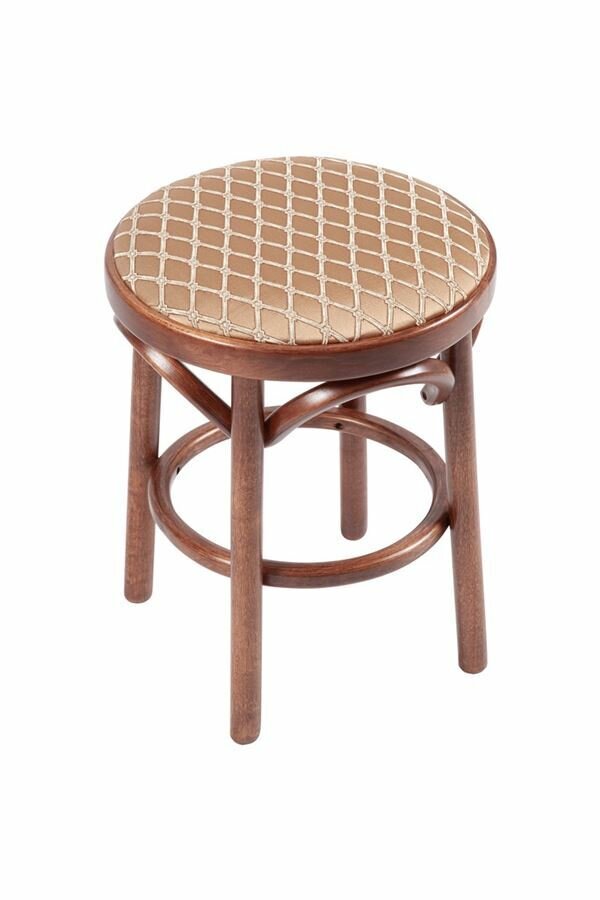 Табурет Венский мягкий (средний тон, ткань 2 caramel)