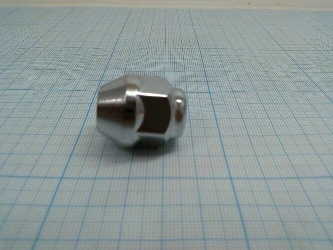 Гайка колеса (5 шт.) М12*1,5 закрытая H27 S21 Kia, Hyundai, Toyota, Mazda, Mitsubishi литой/стальной диск