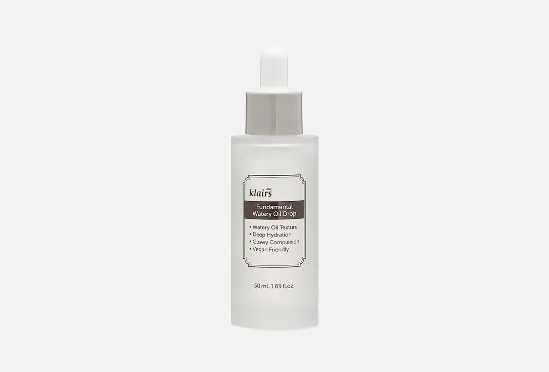 Сыворотка Klairs Fundamental Watery Oil, для лица, антиоксидантная, увлажняющий эффект, 50 мл