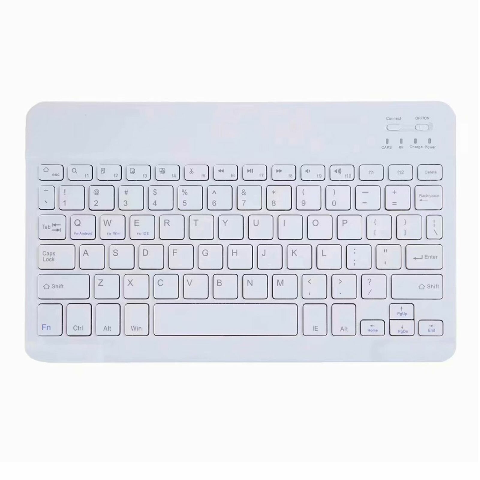 Аксессуары для планшетов, Клавиатура, iPad 7, Белый, Tomshoo