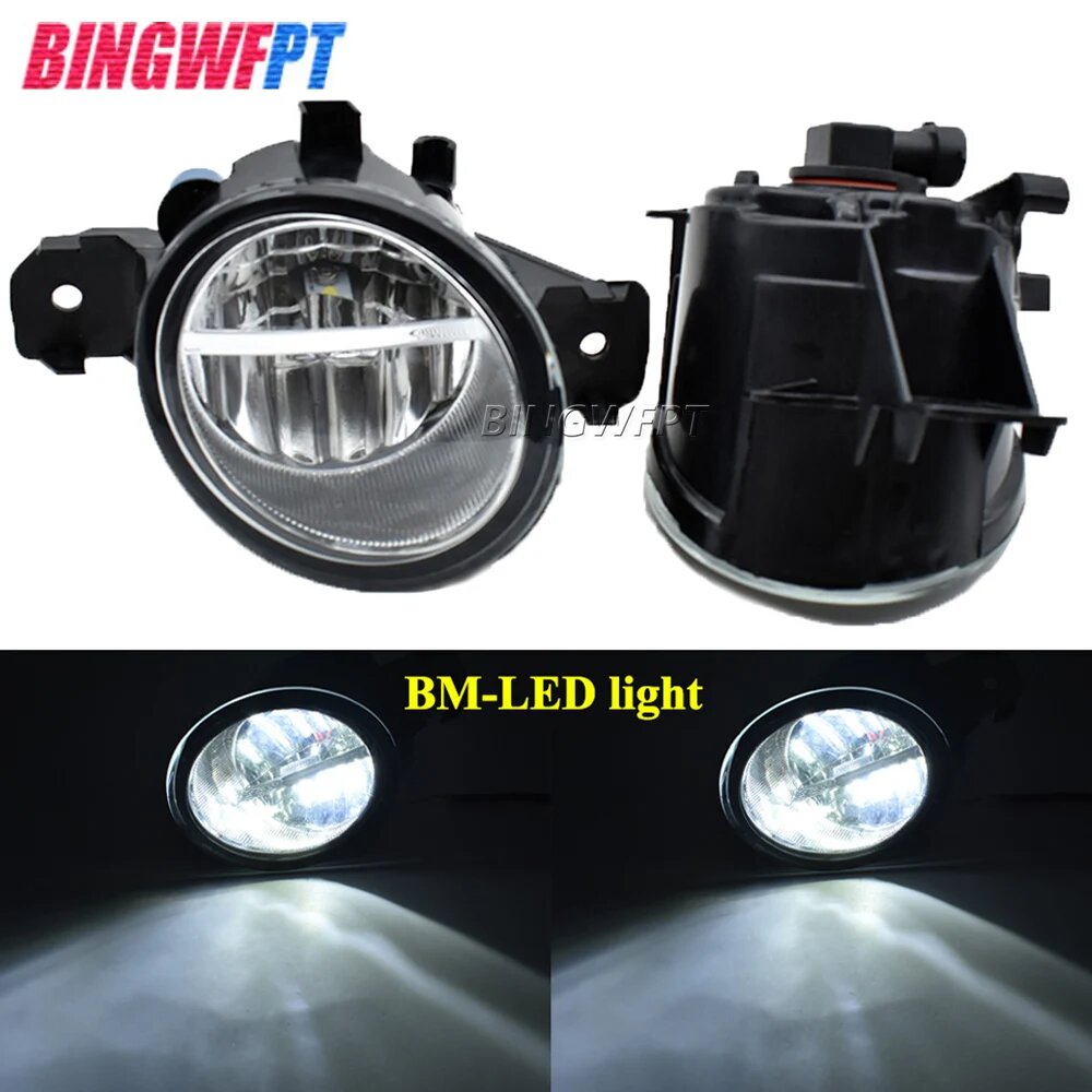 2 шт, галогенные светодиодные противотуманные фасветильник для Renault Clio 2 3 Symbol Master Laguna Grand 1998-2015 RX-BM-W