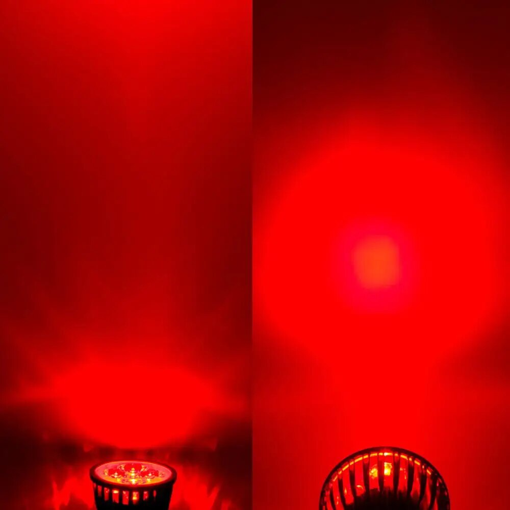 RANPO Светодиодные лампы 9Вт 12Вт 15Вт 8 цветов Красный, Красный, Да, GU10 9W