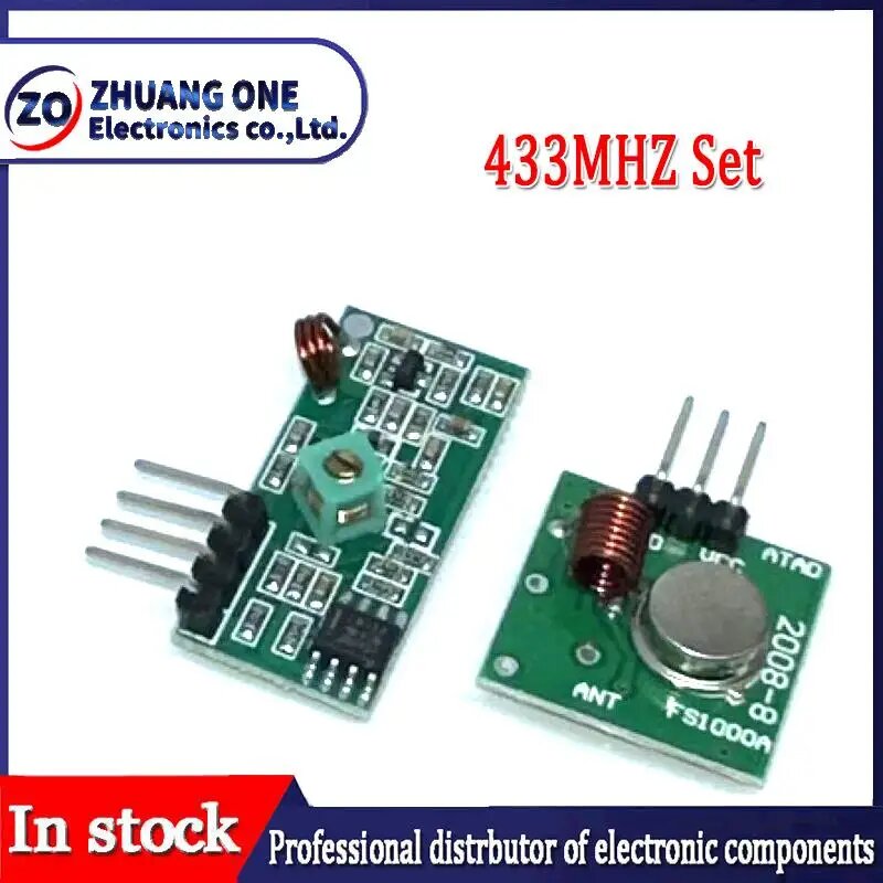 Беспроводной модуль передатчика и приемника ZHUANG One 433/315 МГц 433MHZ Set