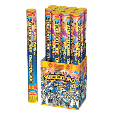 Хлопушка Пневмохлопушка Звездопад-50, бумажное конфетти