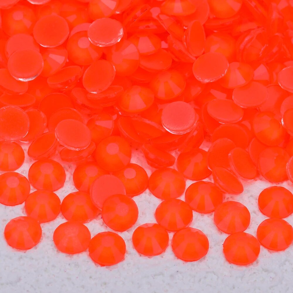 VC неоновые стразы для ногтей Оранжевый, SS16-1440pcs, Hyacinth Neon