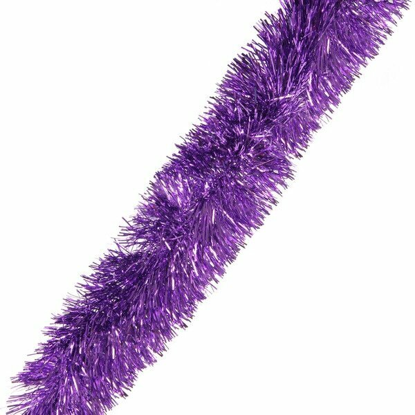 Мишура Серпантин "Волшебные искры" 2 м 9 см, Фиолетовый