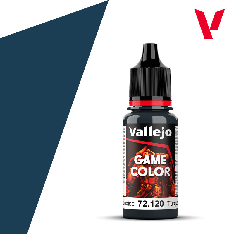 Краска 72120 Vallejo серии Game Color Abyssal Tirquoise (Бездонная Бирюза) 18ml