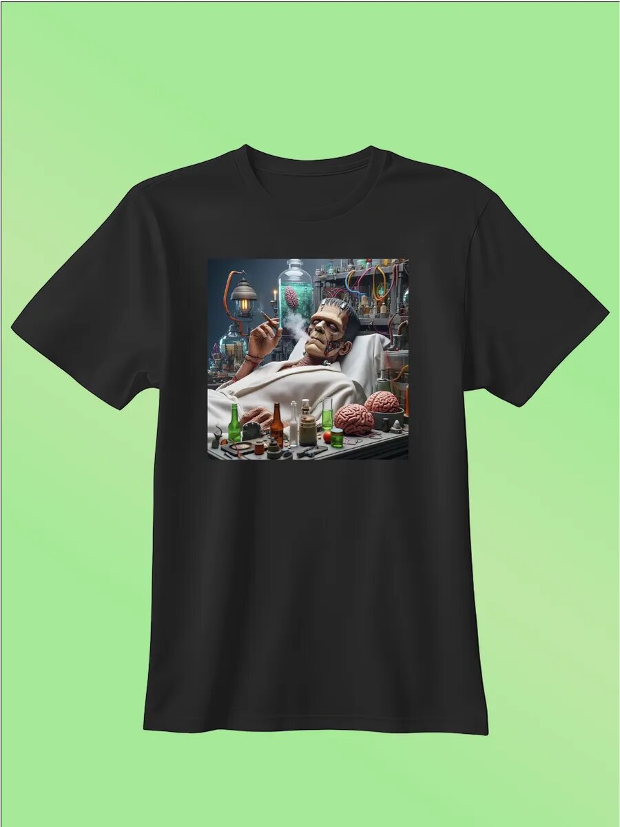 Футболка франкенштейн