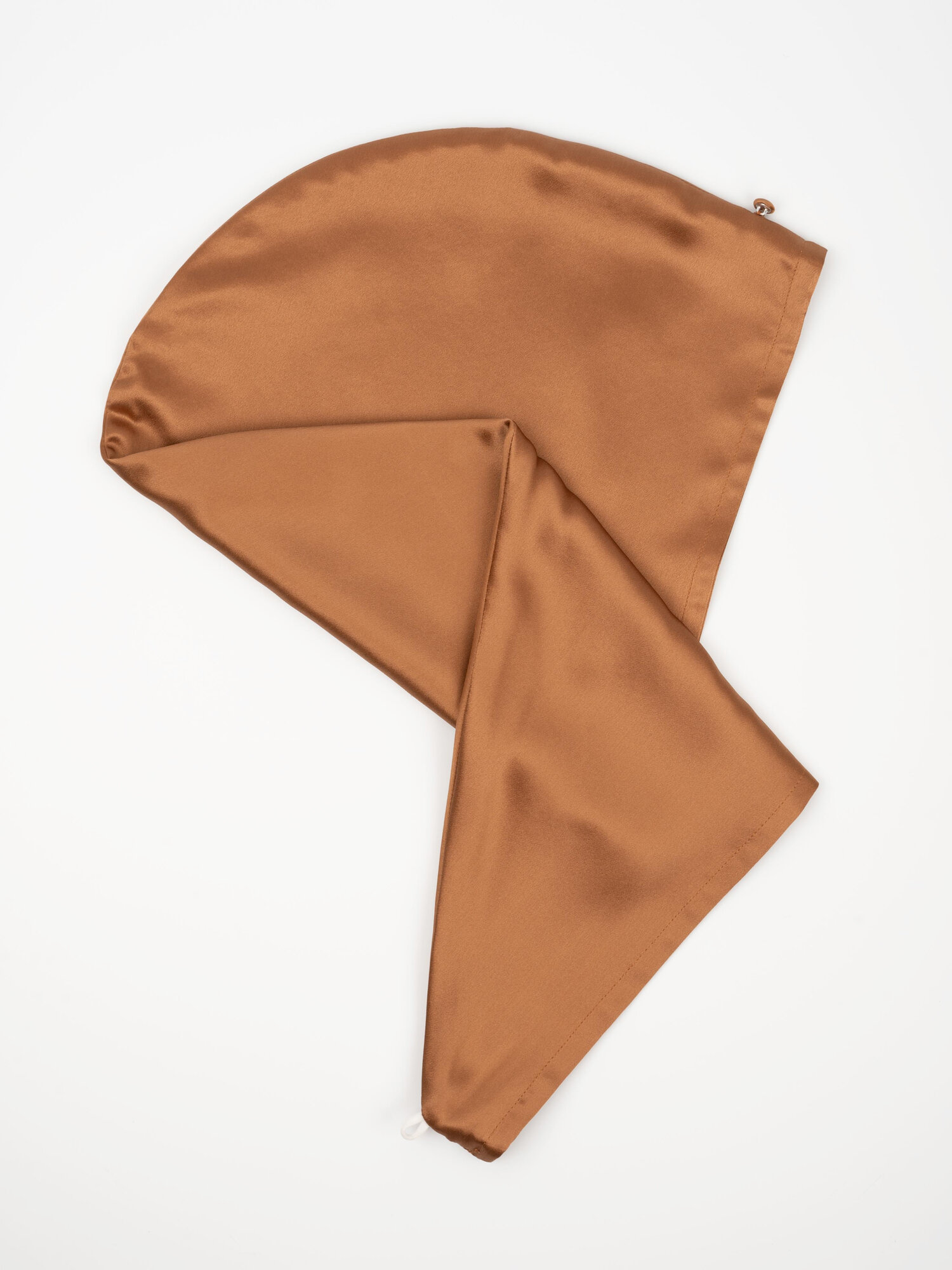 100% натуральный шелк 22 момми/Полотенце для сушки волос (тюрбан)/медный цвет