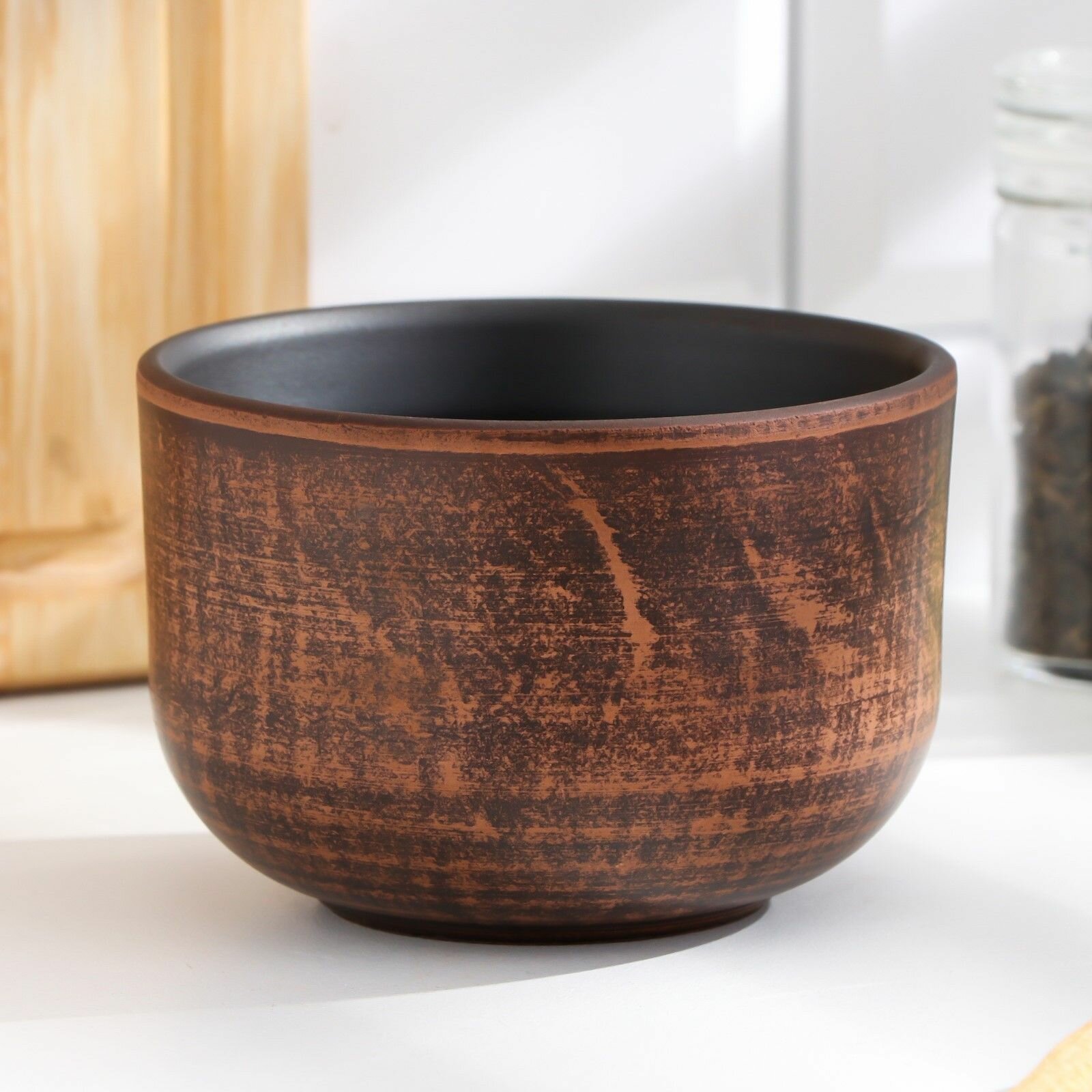 Пиала Гладь , 350 мл, 10 6.5 см, красная глина, 2 шт