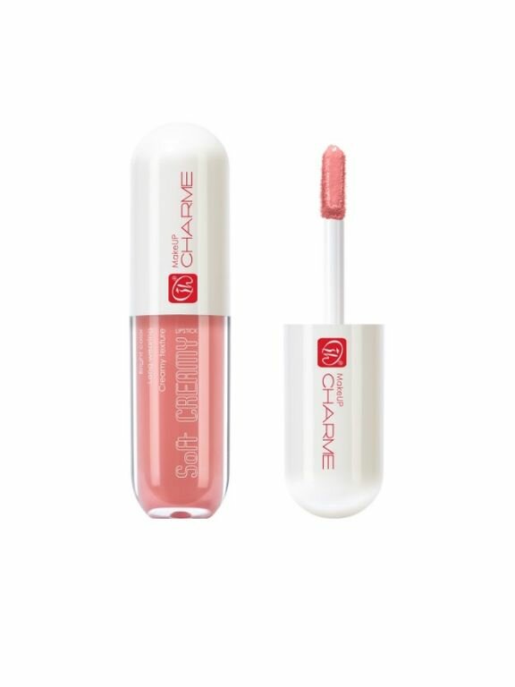 CHARME Увлажняющая кремовая губная помада Soft Creamy 201 Тёмно-розовый