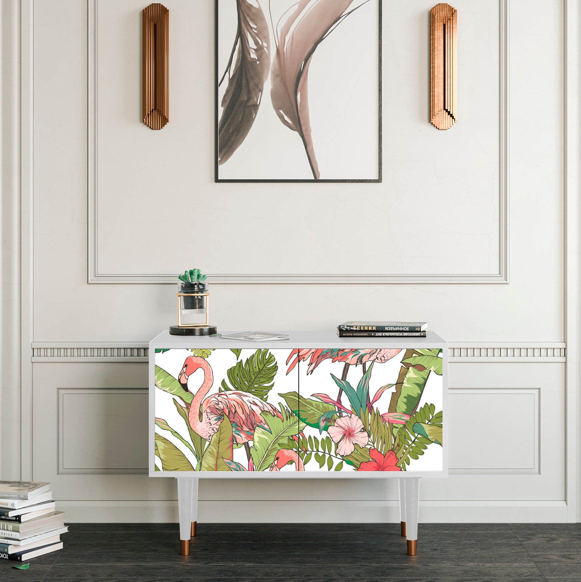 Комод - STORYZ - S1 Sweet Flamingo, Размер - 94 x 69 x 48 см, Цвет корпуса - , Белый